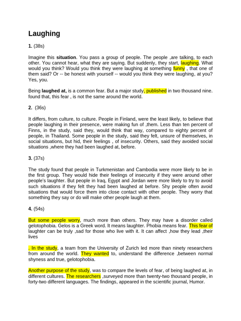 Laughing | PDF