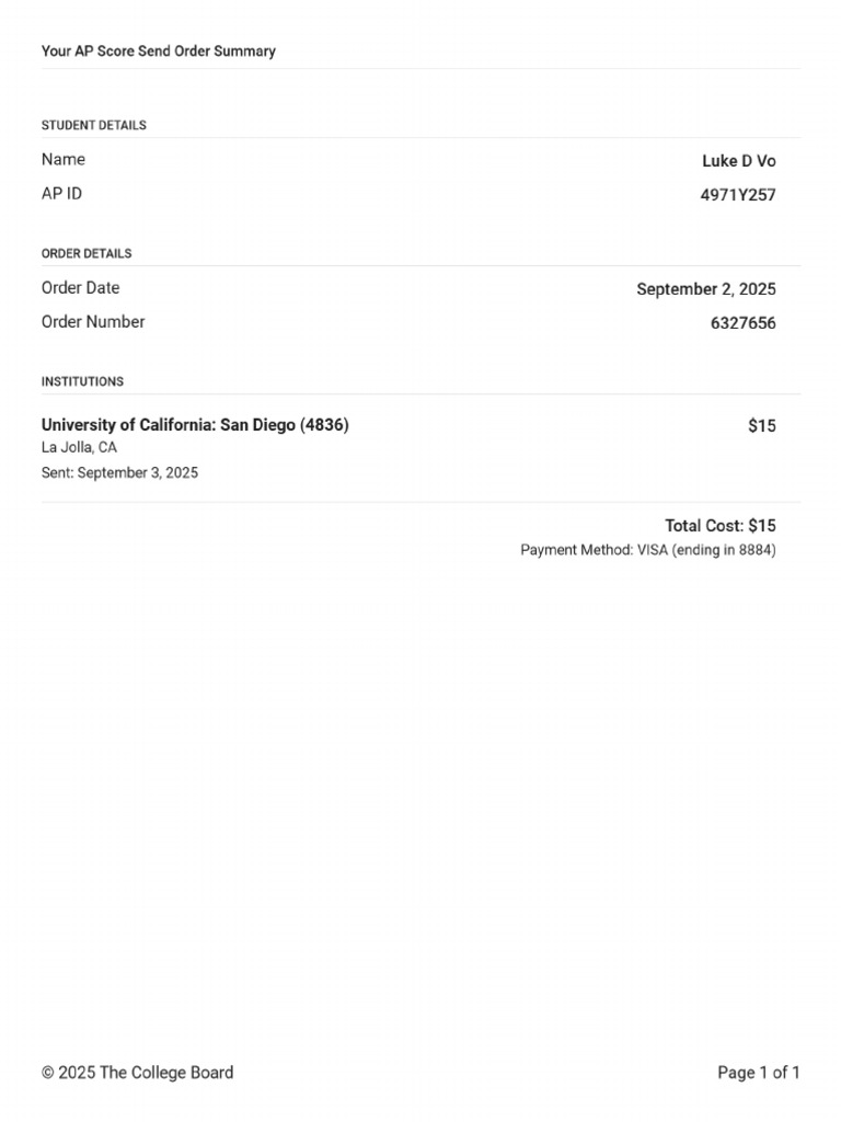 Order Summary | PDF