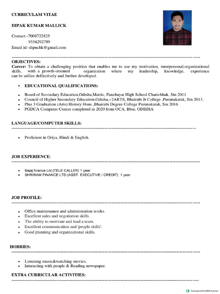 Dipak CV | PDF