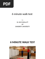 6-Minute Walk Test Recording Form | PDF | Heart Rate | Blood Pressure