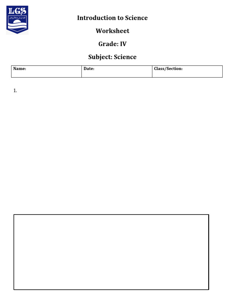 Science Homework Grade4 | PDF