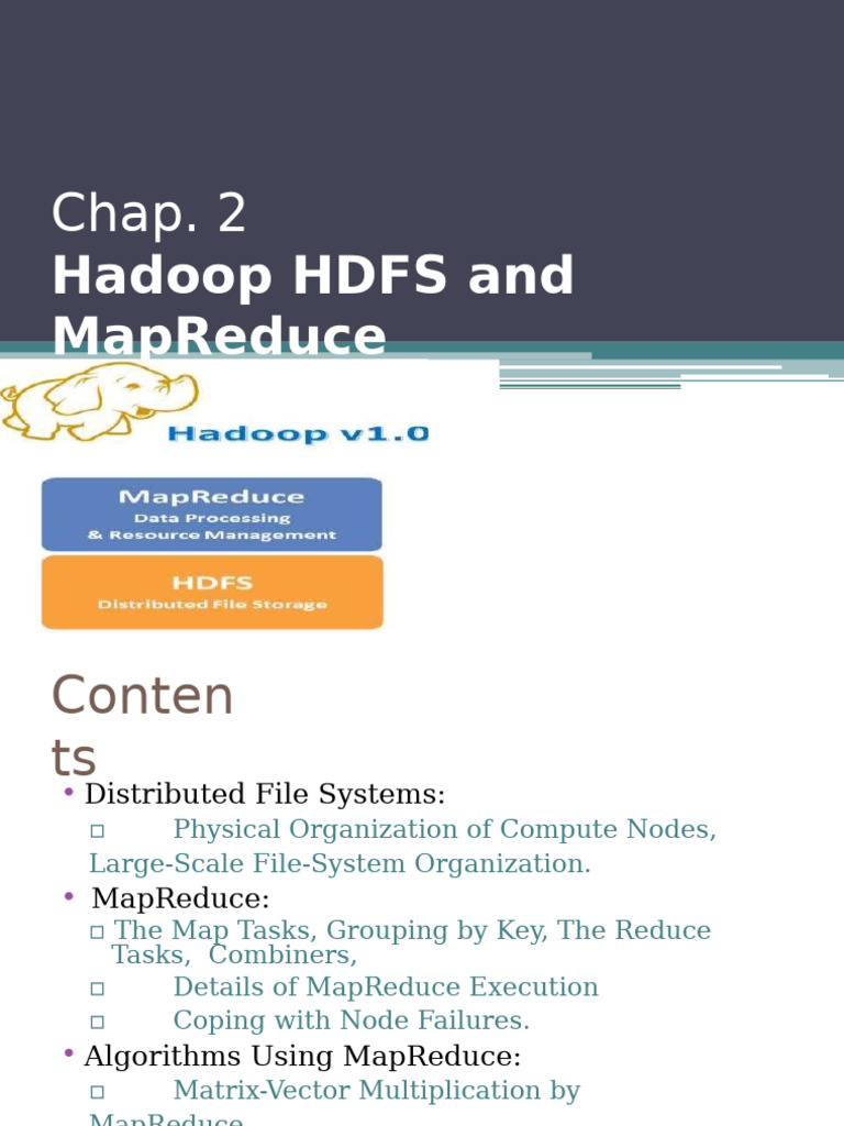 BDA Module 2.hadoop HDFS and MapReduce | PDF | Apache Hadoop | Map Reduce