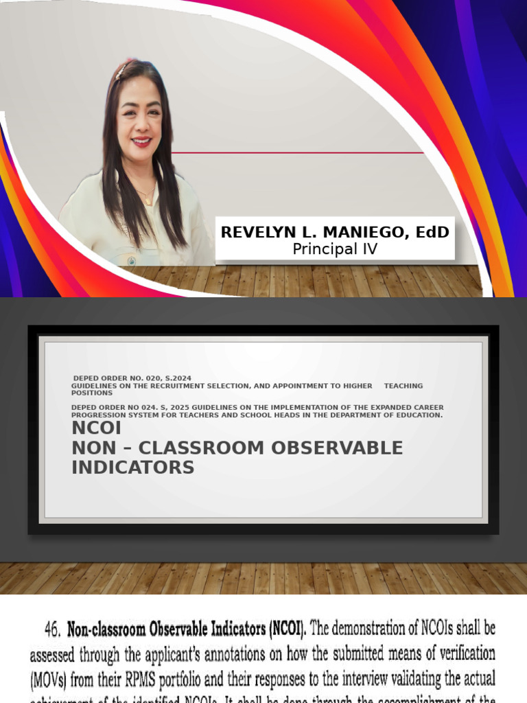 NCOI Guidelines for DepEd Teachers | PDF | Learning | Teachers