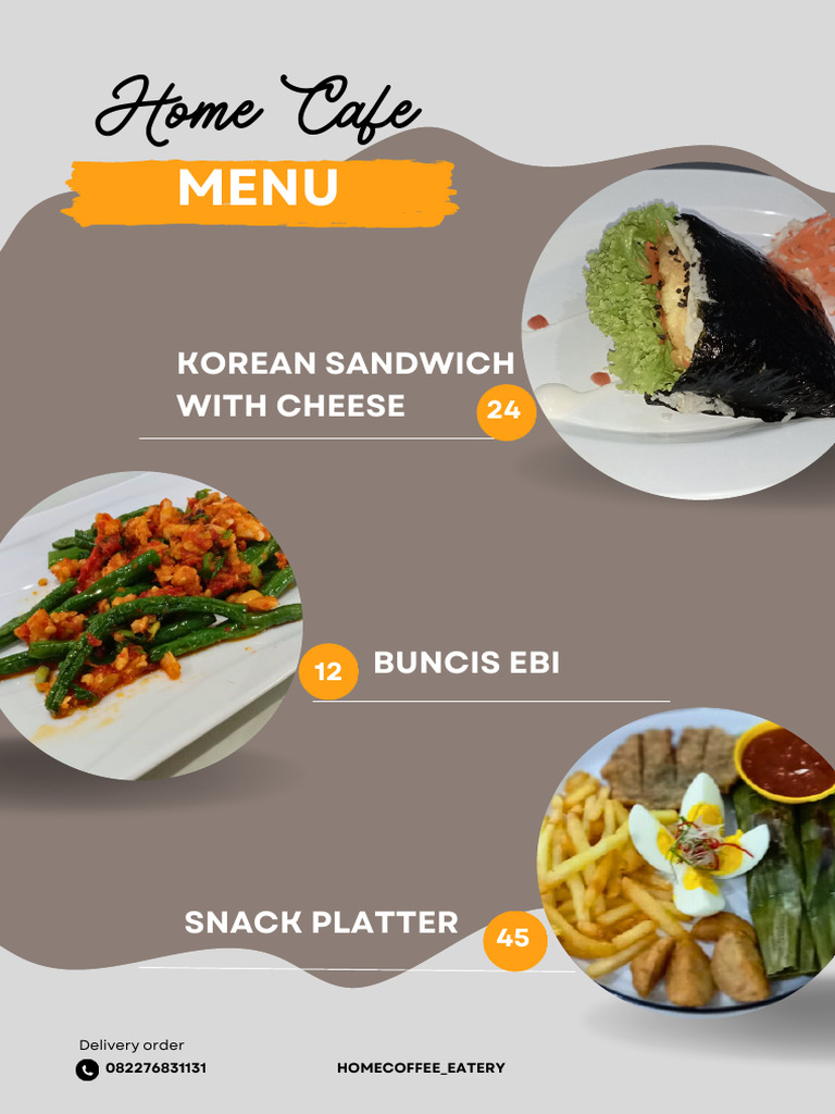 White and Black Modern Simple Food Menu | PDF