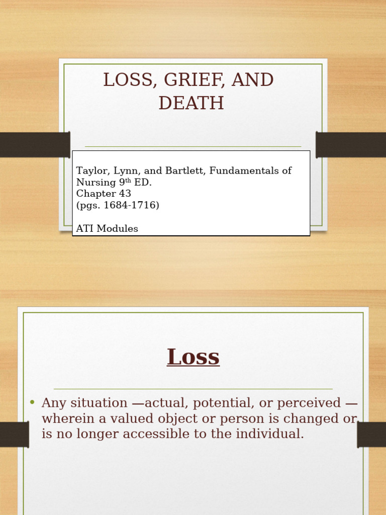 Loss Grief and Dying | PDF | Grief | Death