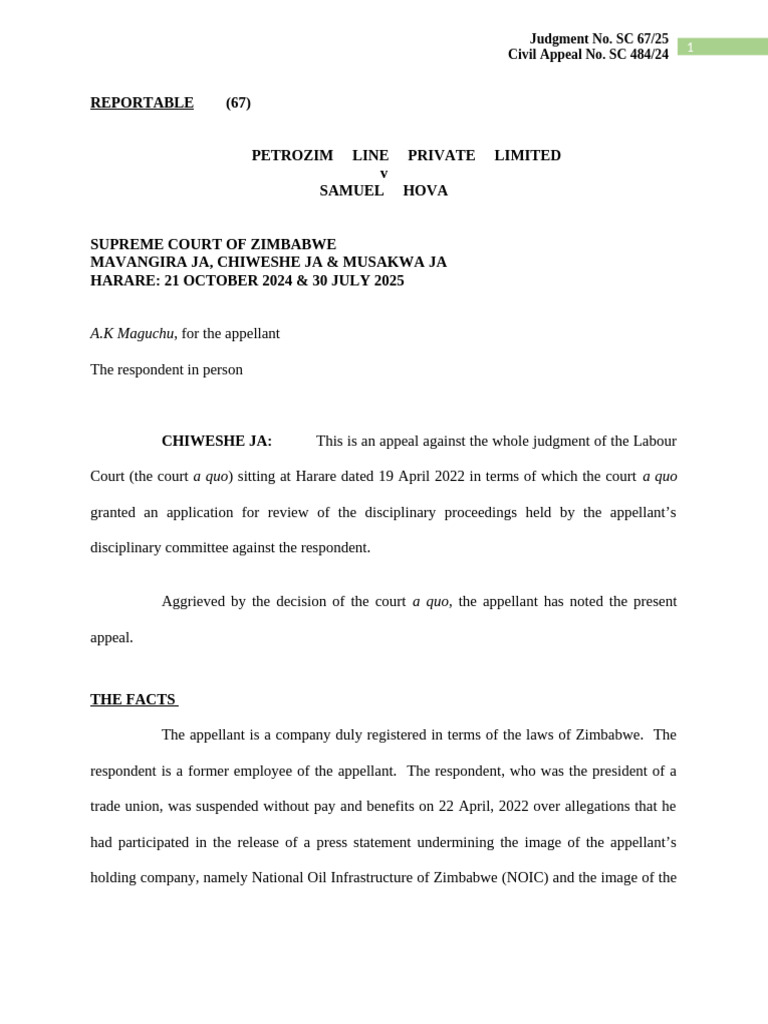 Reportable (67) : A.K Maguchu | PDF | Appeal | Judgment (Law)
