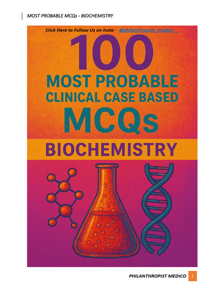 Biochemistry MCQs on Metabolism | PDF | Lipoprotein | Glycolysis