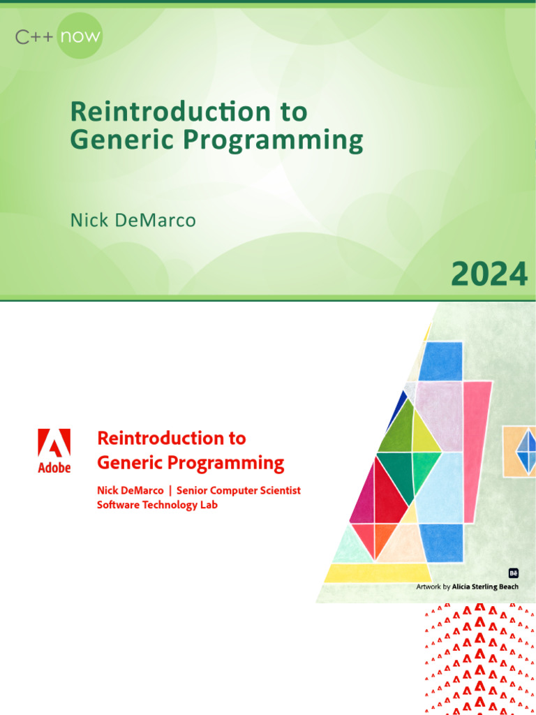 Reintroduction To Generic Programming | PDF | Computer Programming | Software Engineering