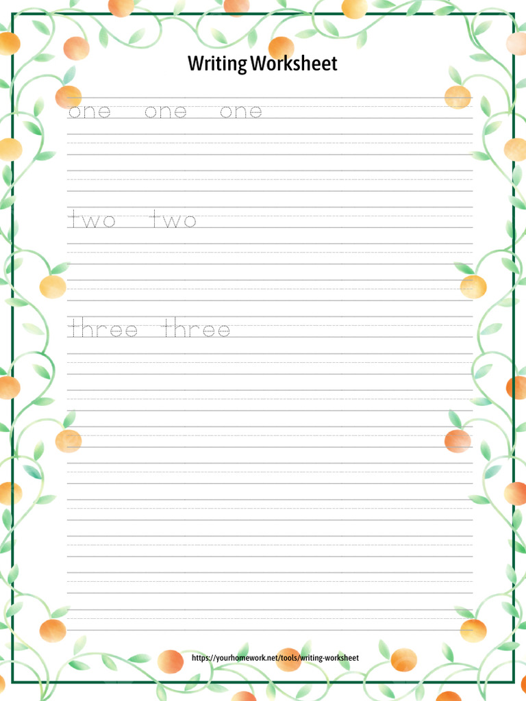 KG3 English Copy Words Worksheet | PDF