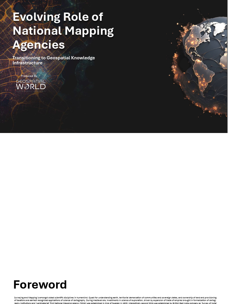 National Mapping Agencies' Evolving Role | PDF | Geographic Information ...