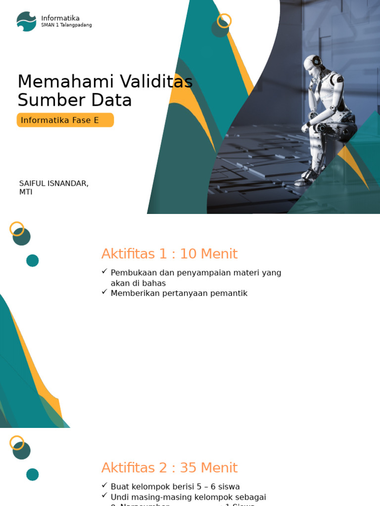 01 - Memahami Validitas Sumber Data | PDF