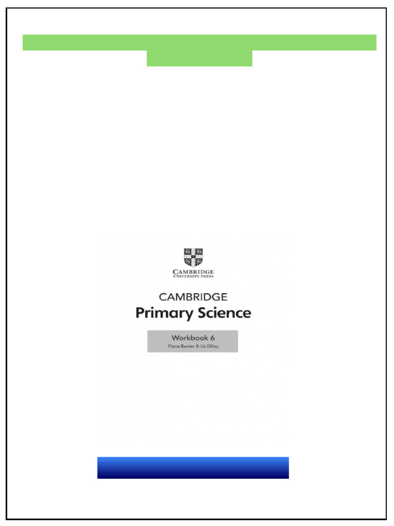 Cambridge Primary Science 6 Workbook 2nd Edition Jon Board Updated 2025 ...