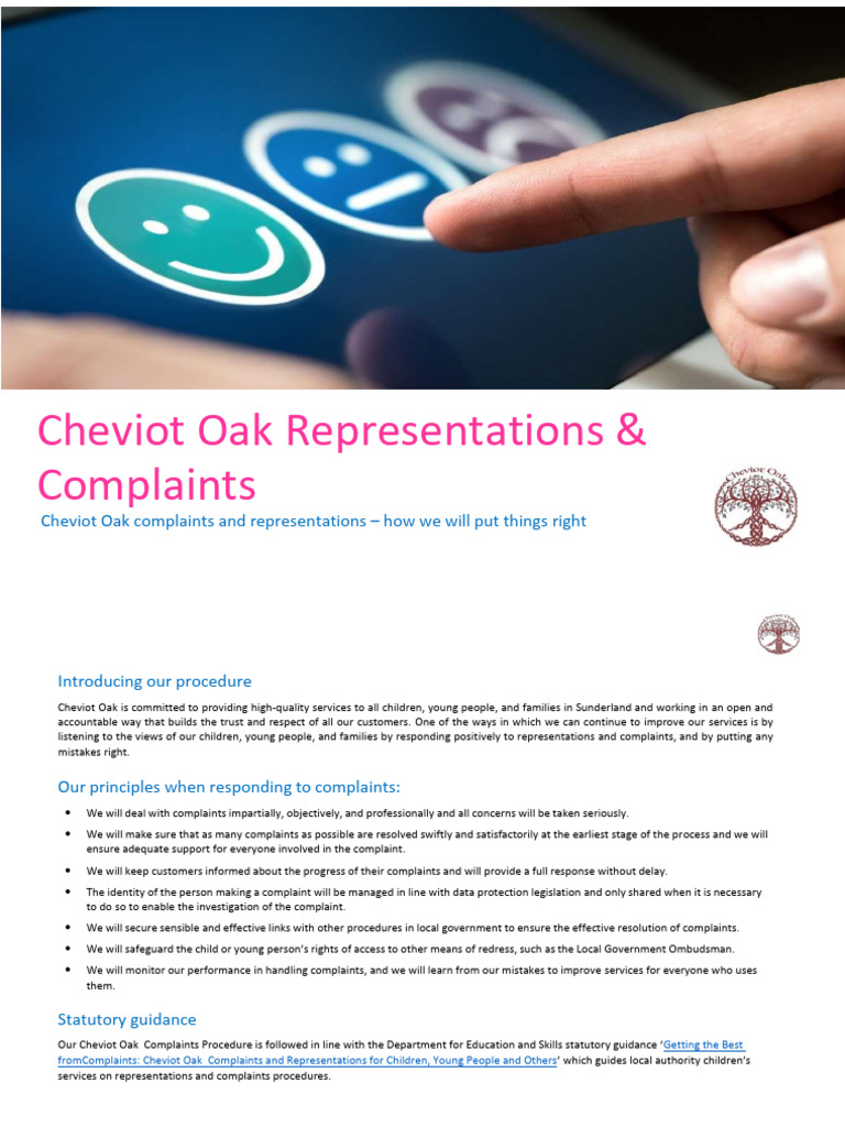 Cheviot Oak Complaints Form | PDF | Mediation | Justice