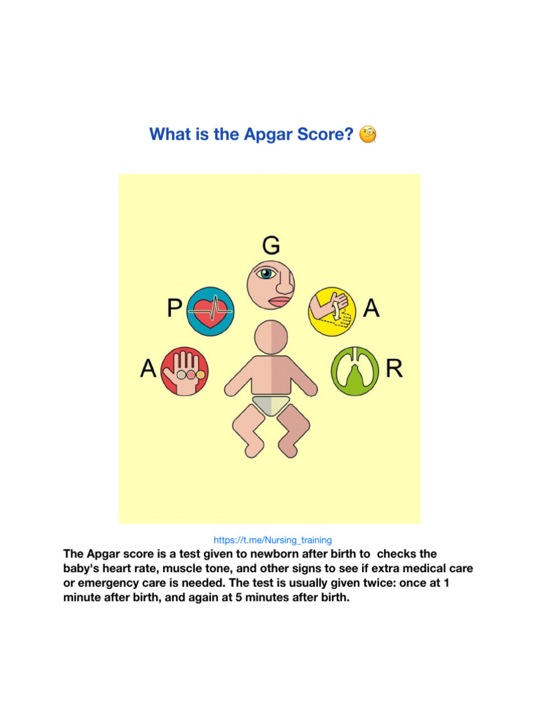 Understanding the Apgar Score for Newborns | PDF