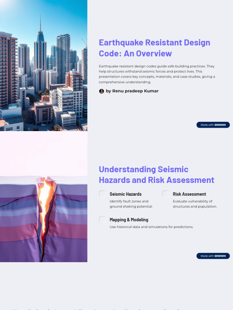 Earthquake Resistant Design Code An Overview | PDF | Earthquake ...