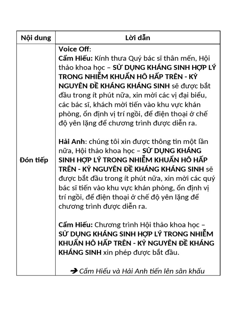 Gsk 25.03 - Kỷ Nguyên Đề Kháng Kháng Sinh - Mc Scripts | PDF