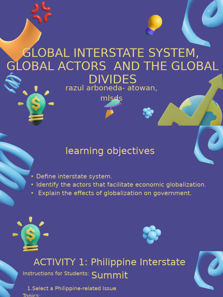 Lesson 2 Global Interstate System | PDF | World Systems Theory ...