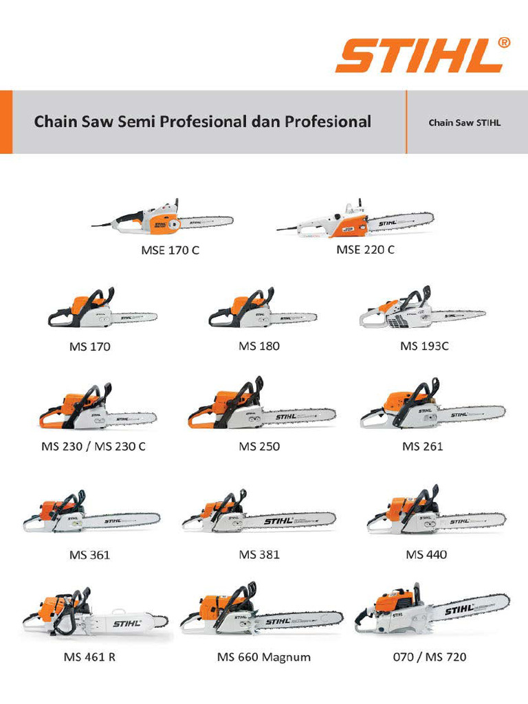 STIHL Chain Saw Brochure | PDF