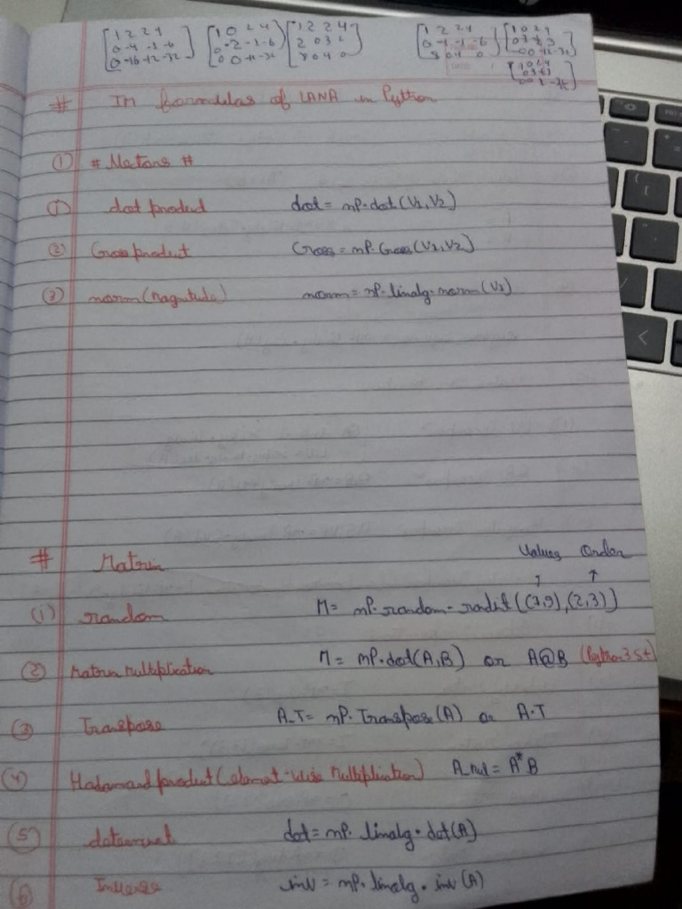 Python Formulas Used in LANA | PDF