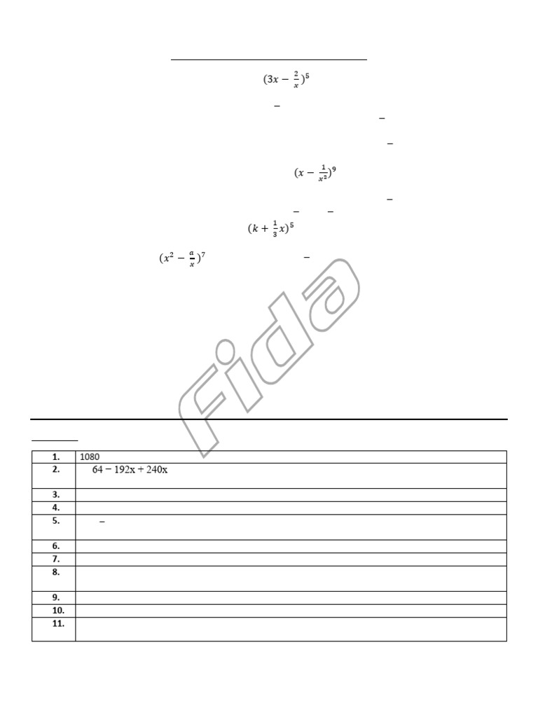 Worksheet Binomial Theorem As | PDF | Chess Theory | Chess
