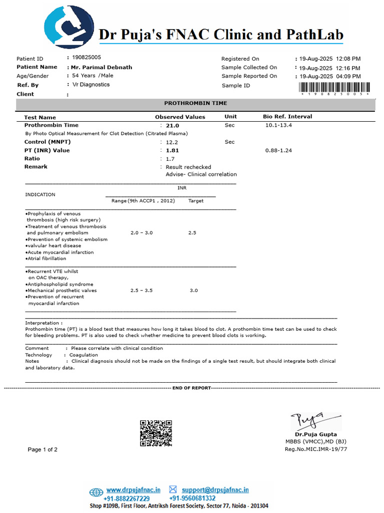 MR Parimal Debnath 19-08-2025!04!55 07 PM - Medical Report | PDF ...