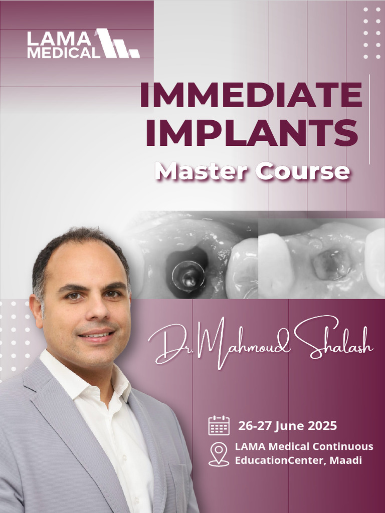Immediate Implants Course | PDF
