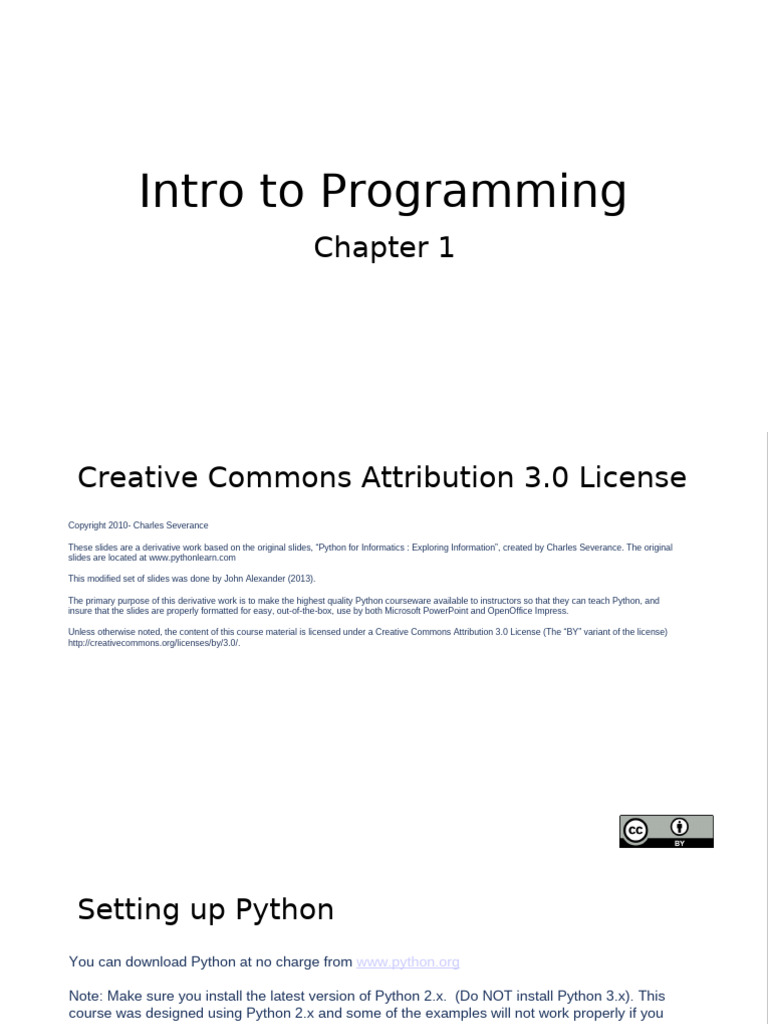 PythonCourse 01 Intro | PDF | Computer Data Storage | Input/Output