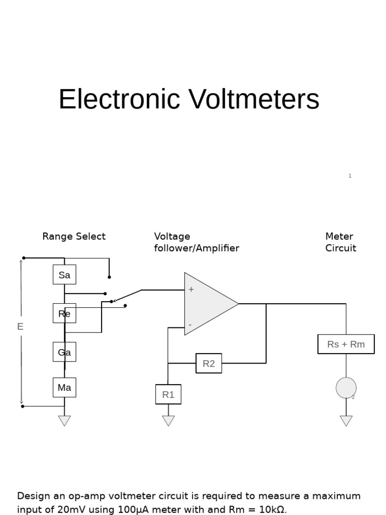 Electronic Voltmeters | PDF