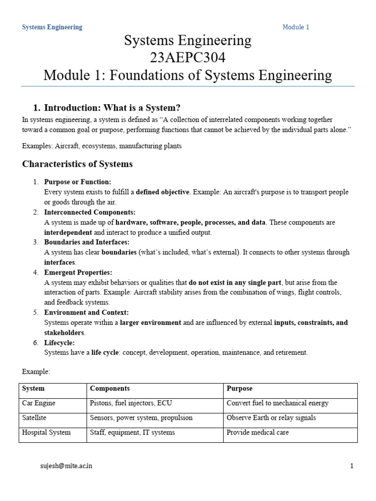 Foundations of Systems Engineering | PDF | Systems Engineering | System