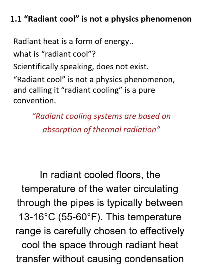 Radiant Heating and Cooling | PDF | Heat | Heat Transfer