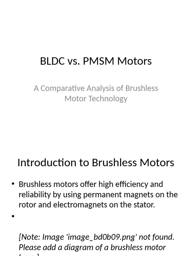 BLDC Vs PMSM Presentation | PDF | Electric Motor | Electrical Engineering