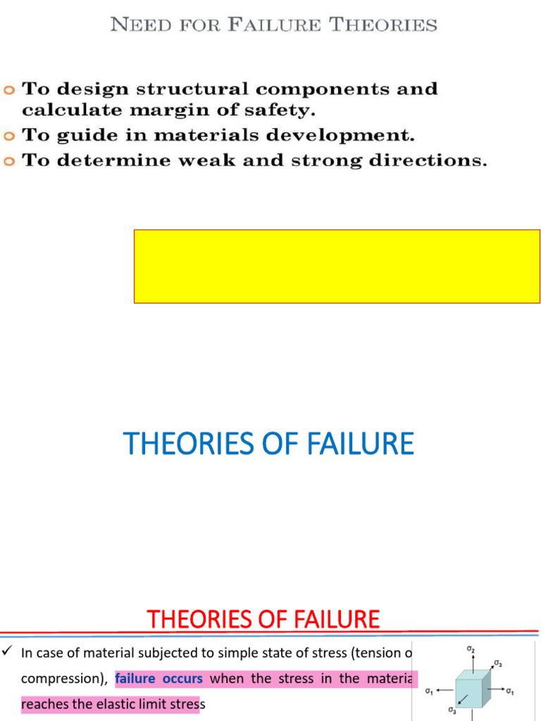 Failure Theories1.0 | PDF | Stress (Mechanics) | Materials Science