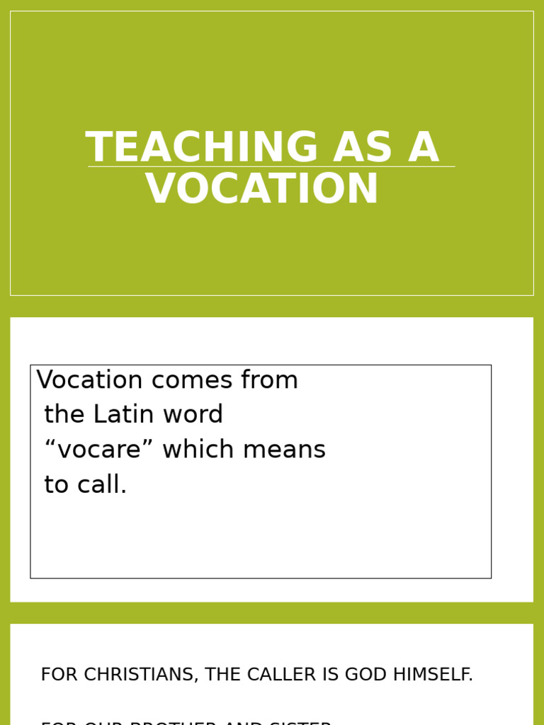 Teaching As A Vocation | PDF