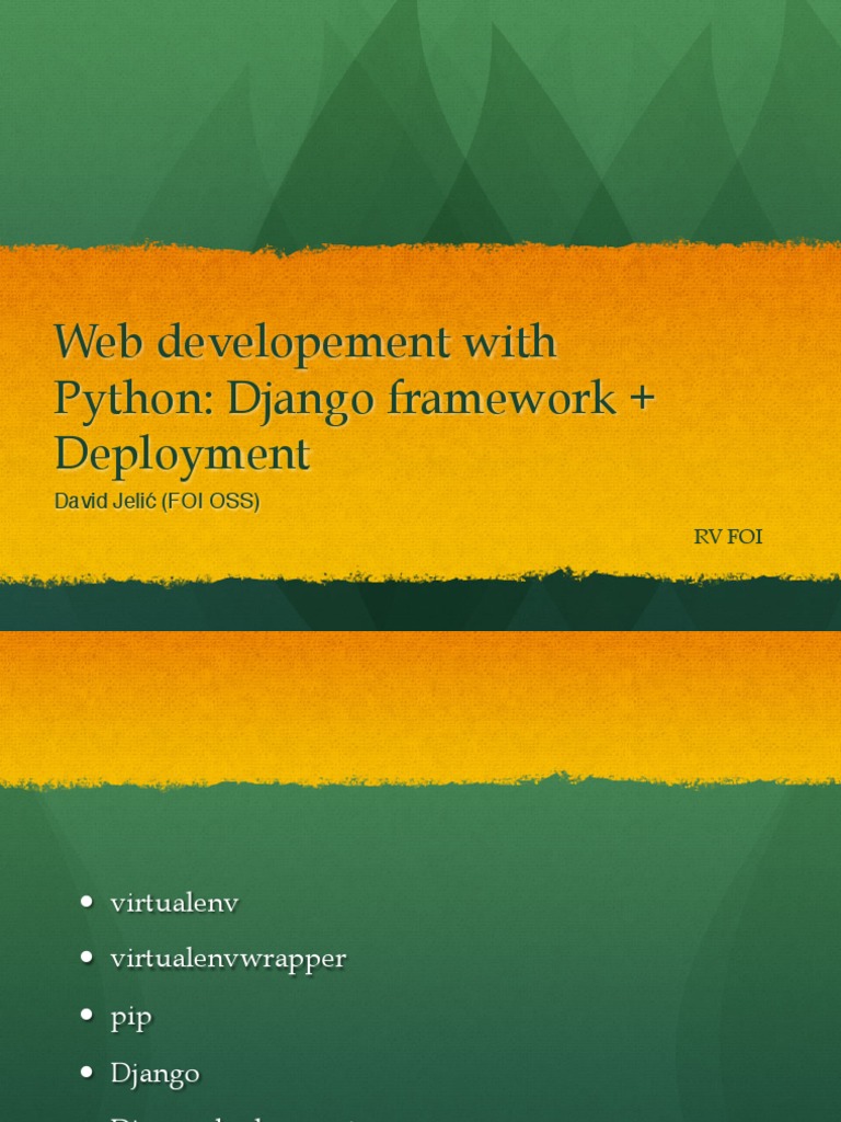 Web Development With Python - Django | PDF | Software Engineering | Software Development