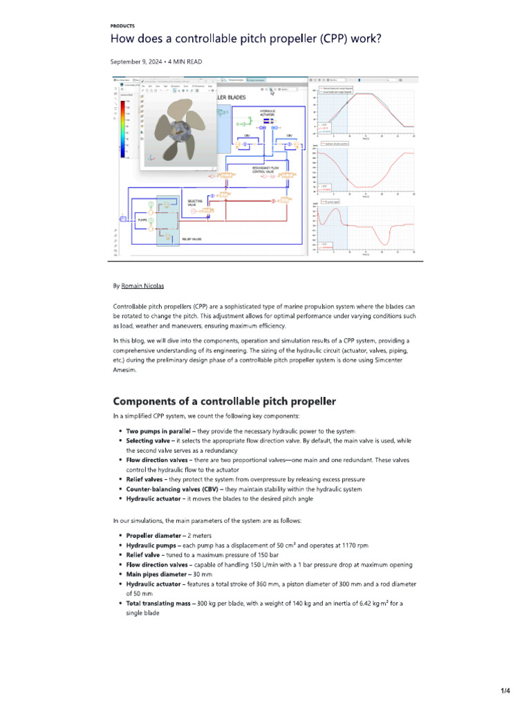 How Does A Controllable Pitch Propeller (CPP) Work | PDF | Marine ...