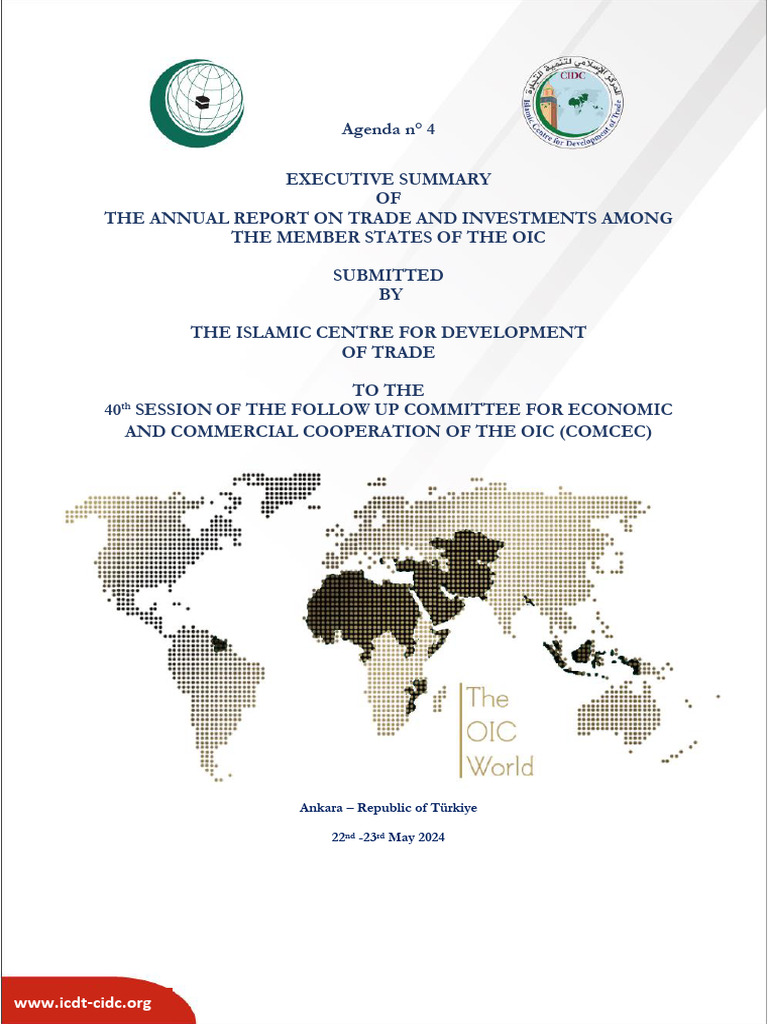 OIC Trade and Investment Report 2024 | PDF | Foreign Direct Investment ...