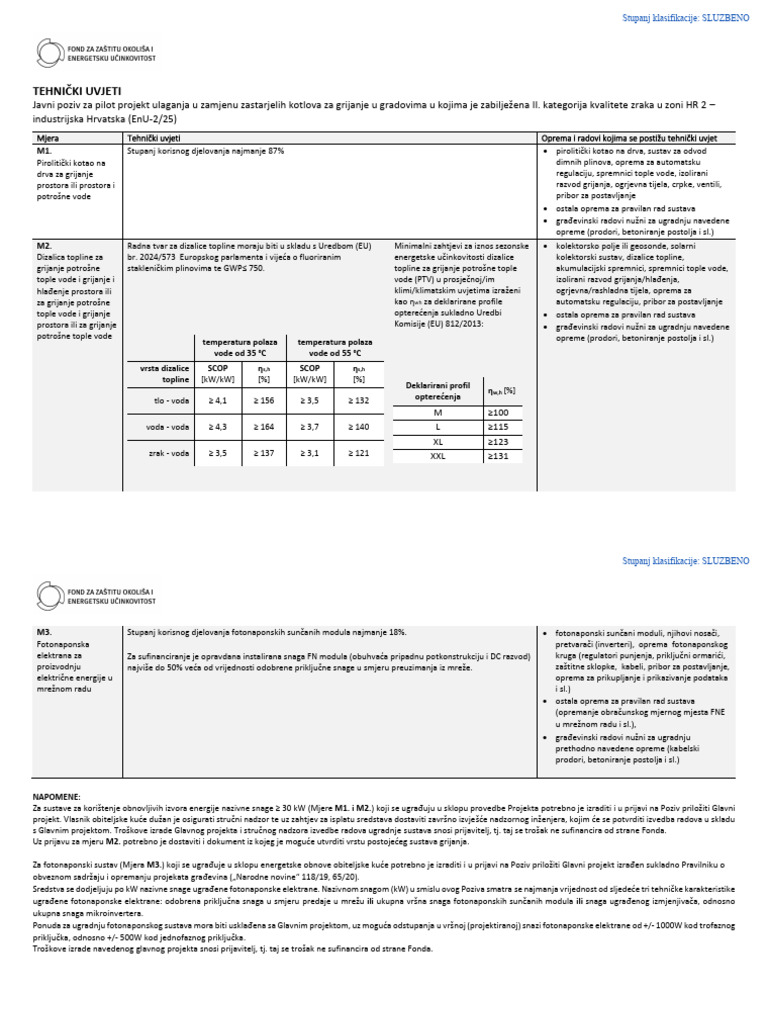 Prilog 1. Tehnički Uvjeti - Kopiraj | PDF