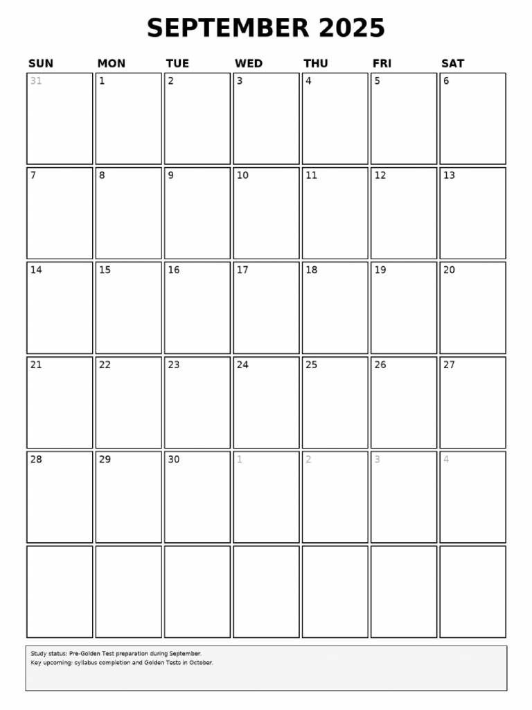 Final Board Prep Calendar Sep-Oct-Nov 2025 | PDF