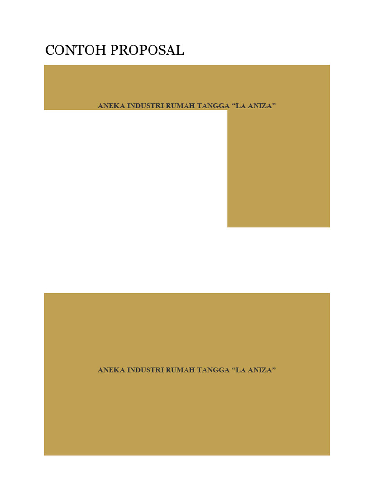 Contoh Proposal Kub | PDF