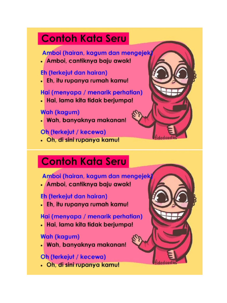 Nota Kata Seru | PDF
