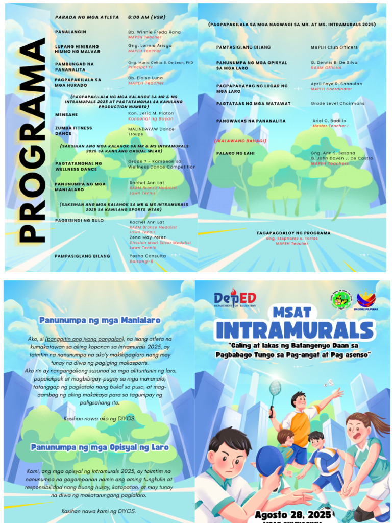 Intramurals 2025 | PDF