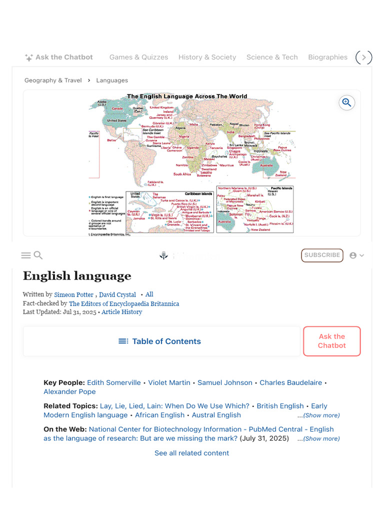 English Language - Origin, History, Development, Characteristics ...