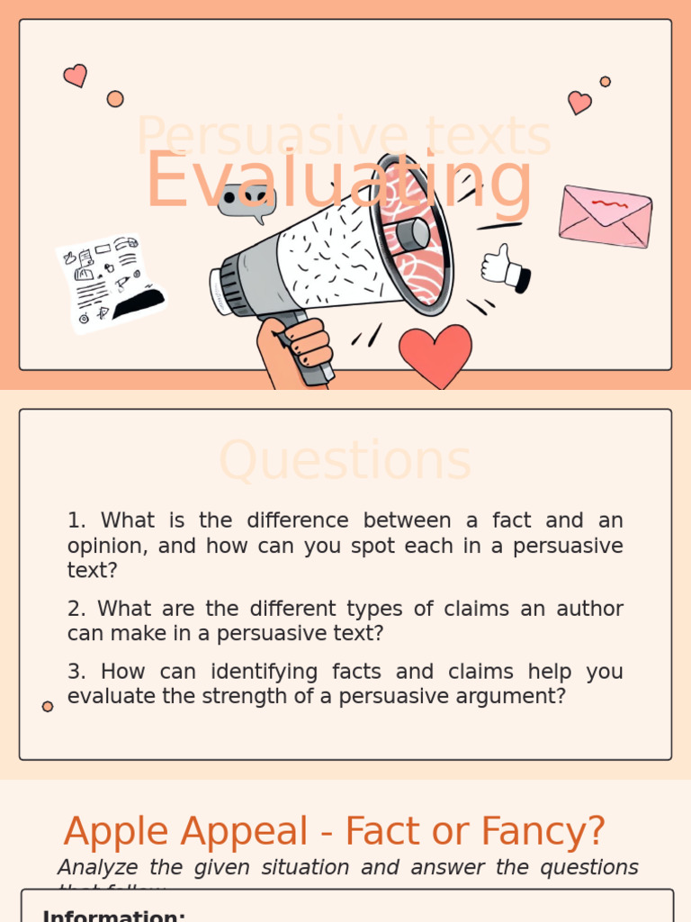 Evaluating Facts and Opinions in Texts | PDF | Evidence | Epistemology