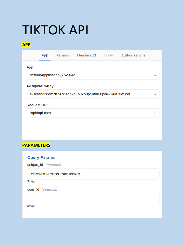 Tiktok Api 2 | PDF