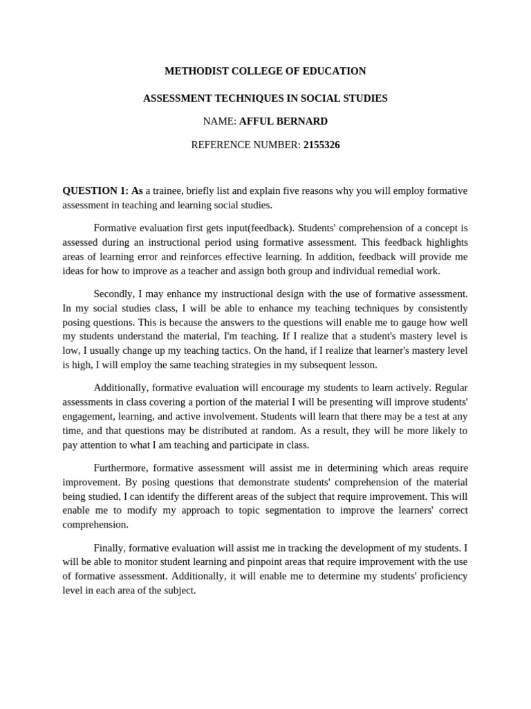 Formative Evalu-WPS Office | PDF | Educational Assessment | Reading Comprehension