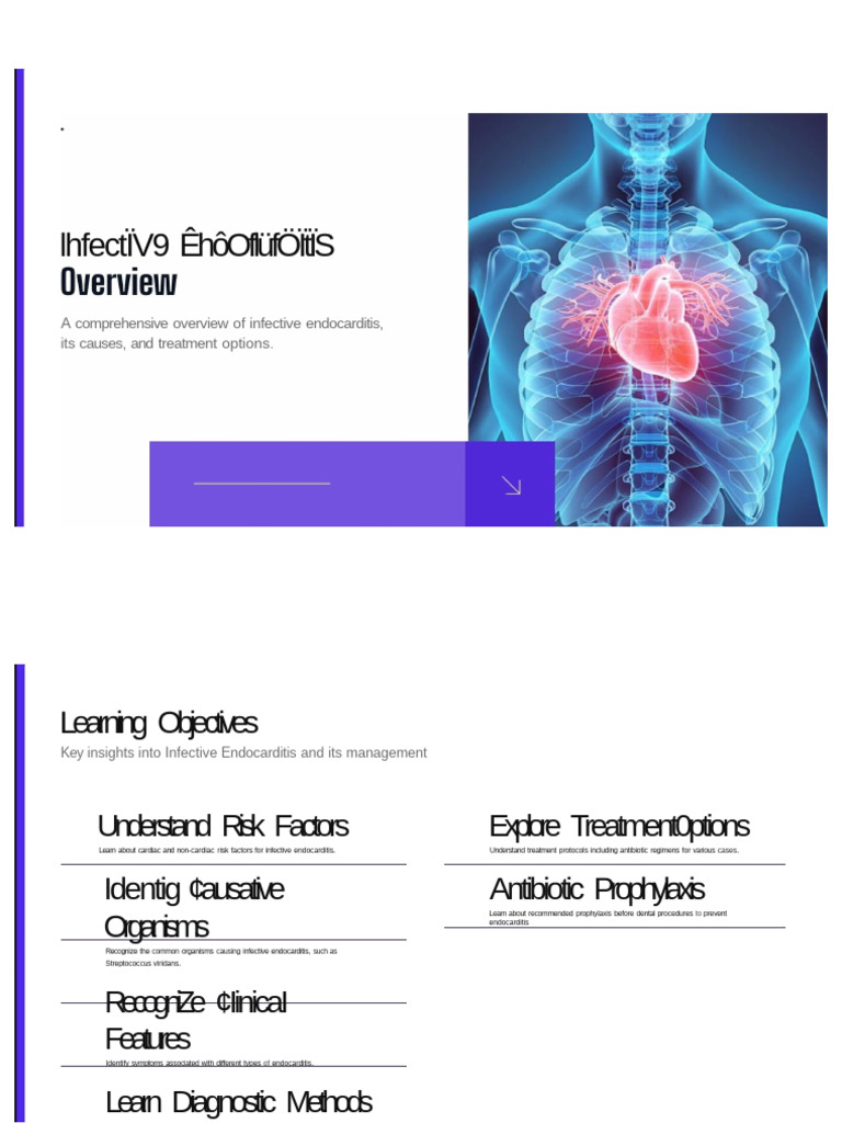 Infective Endocarditis Overview & Treatment | PDF | Infection | Medical ...