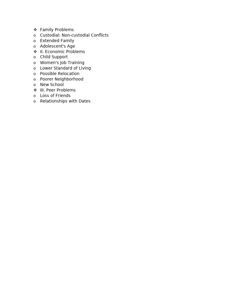 Family Problems 2.4 | PDF