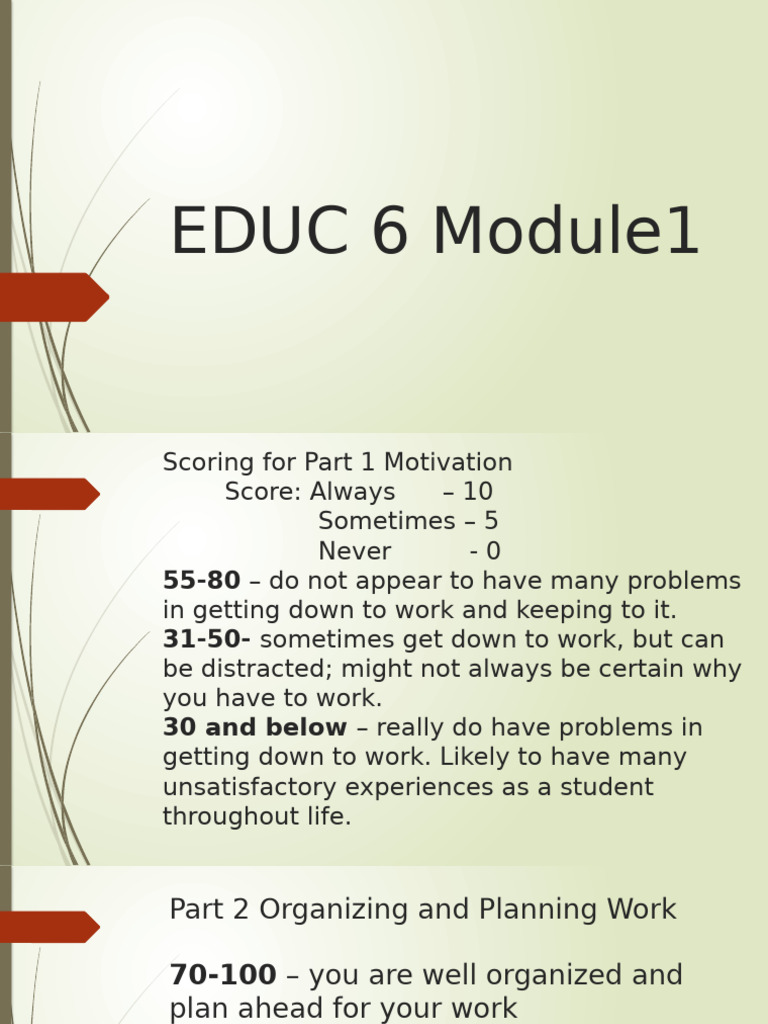 EDUC 6 Activity 1module 1 | PDF | Metacognition | Learning