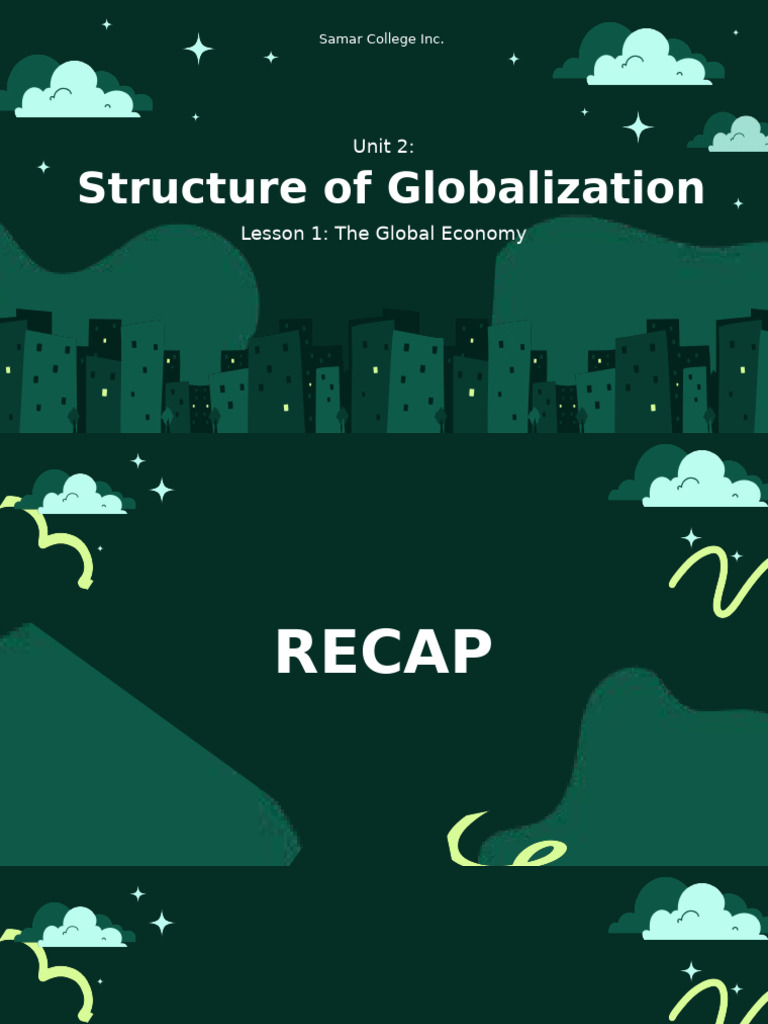 Unit 2 Structure of Globalization | PDF | Globalization | Governance