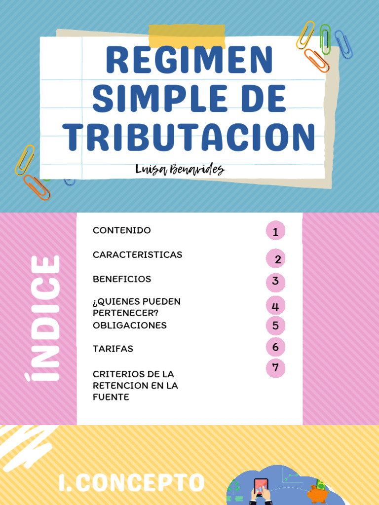 Regimen Simple de Tributacion | PDF | Impuestos | Impuesto al valor ...